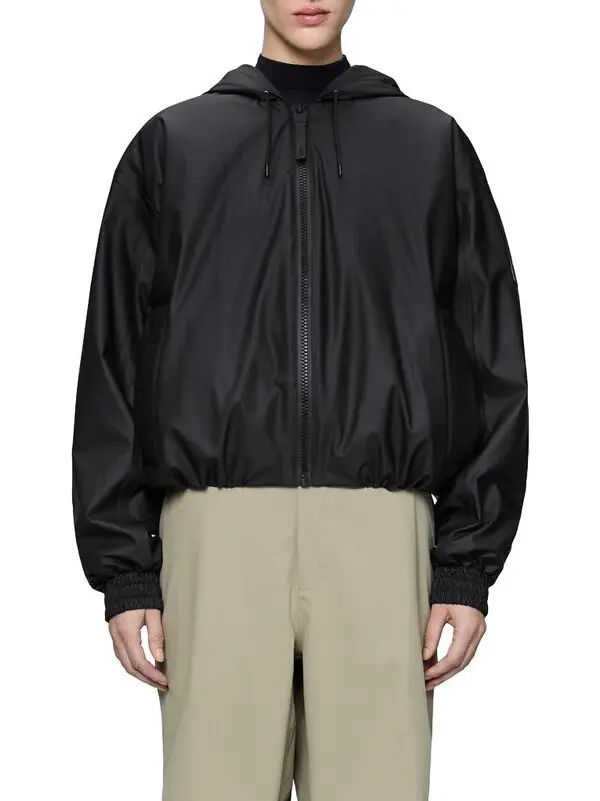 Rains Lohja Insulated Bomber Rain Jacket - Black