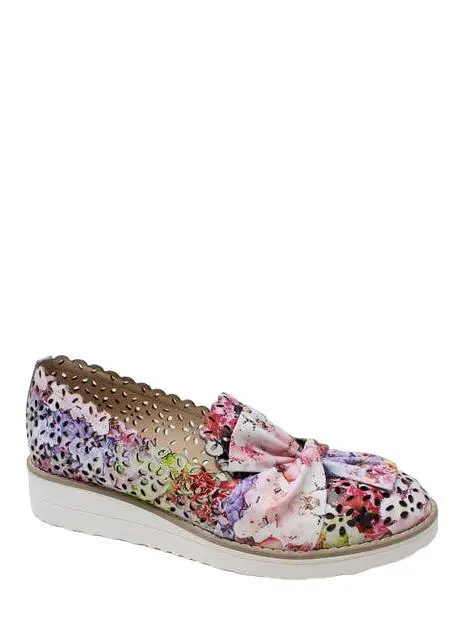 DJANGO AND JULIETTE Omilla Wedge Slip-on - Pastel Multi-white Sole