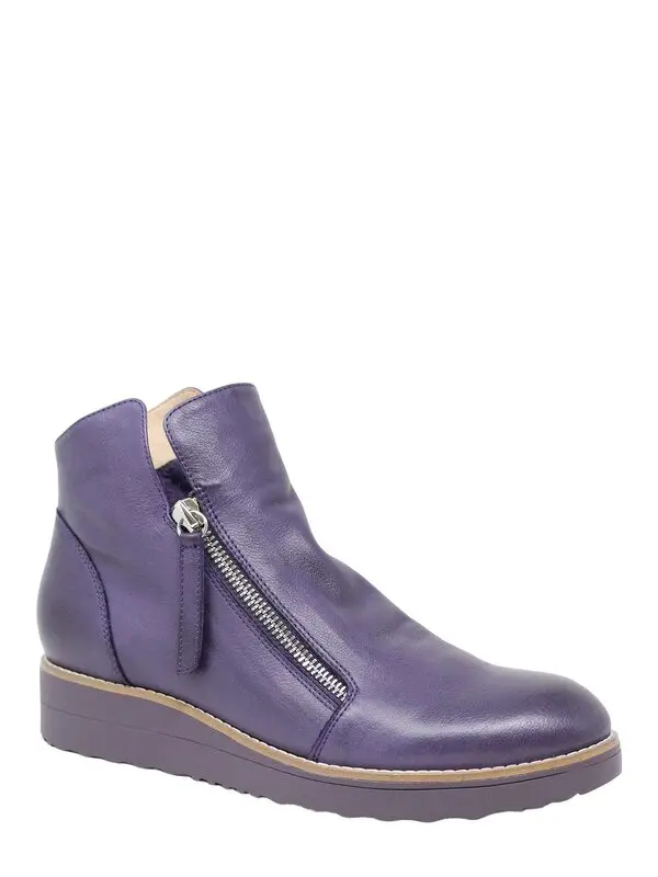 DJANGO AND JULIETTE Ohmy Double Zip High-top Sneakers - Aubergine/aubergine Sole