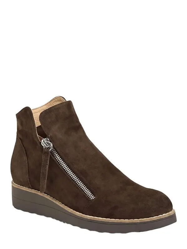 DJANGO AND JULIETTE Ohmy Double Zip High-top Sneakers - Choc Suede