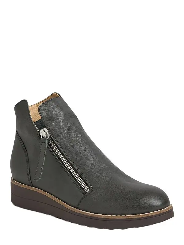 DJANGO AND JULIETTE Ohmy Double Zip High-top Sneakers - Olive Leather