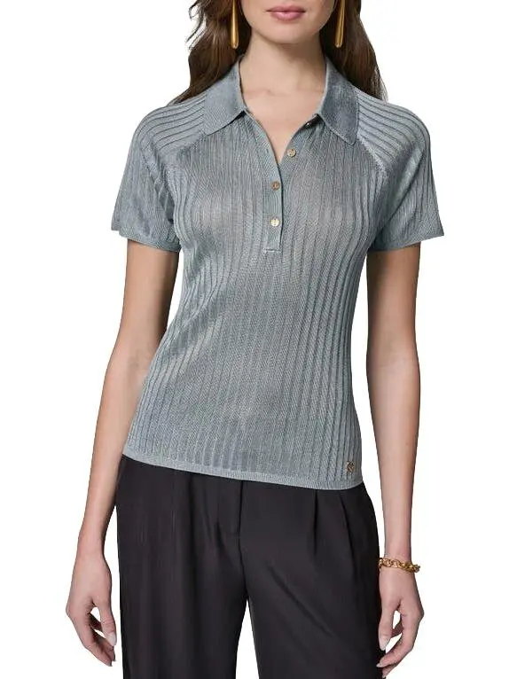 Donna Karan New York Rib Polo - Waterlily