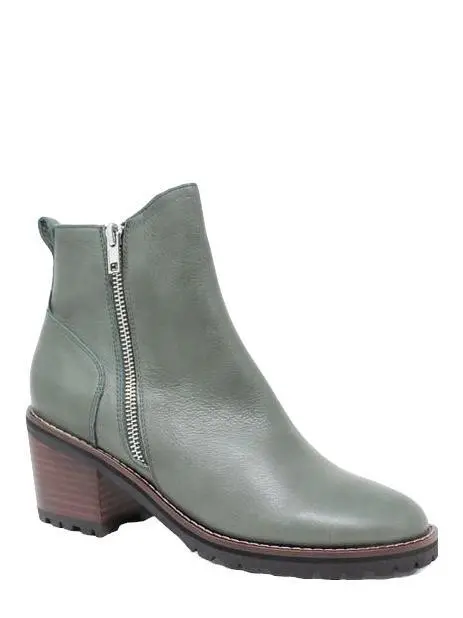 DJANGO AND JULIETTE Birdi Leather Ankle Boots - Dark Olive Leather