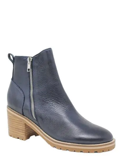 DJANGO AND JULIETTE Birdi Leather Ankle Boots - Navy Leather