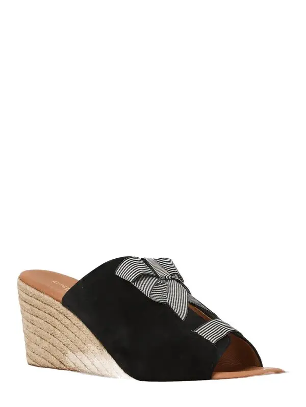 Andre Assous Mason Wedge Sandal - Black