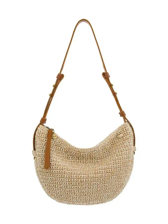 THE SAK Tess Hand-crocheted Shoulder Bag - Bamboo Static