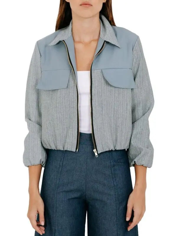 VALENTINA GORDON Stillwater Bomber Jacket - Denim
