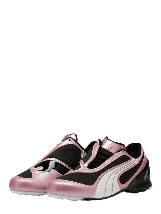 PUMA Metallic Soccer Sneakers - Puma Black/poised Pink