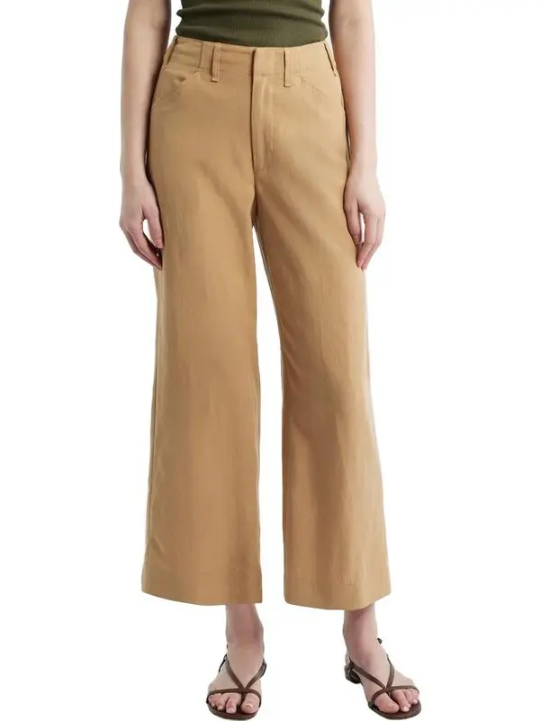 Rag & Bone Allison Ankle Wide Leg Pants - Fawn