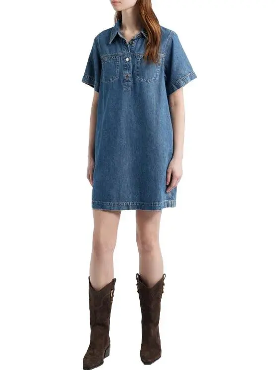 Rag & Bone Hayley Denim Shirt Dress - Delcan