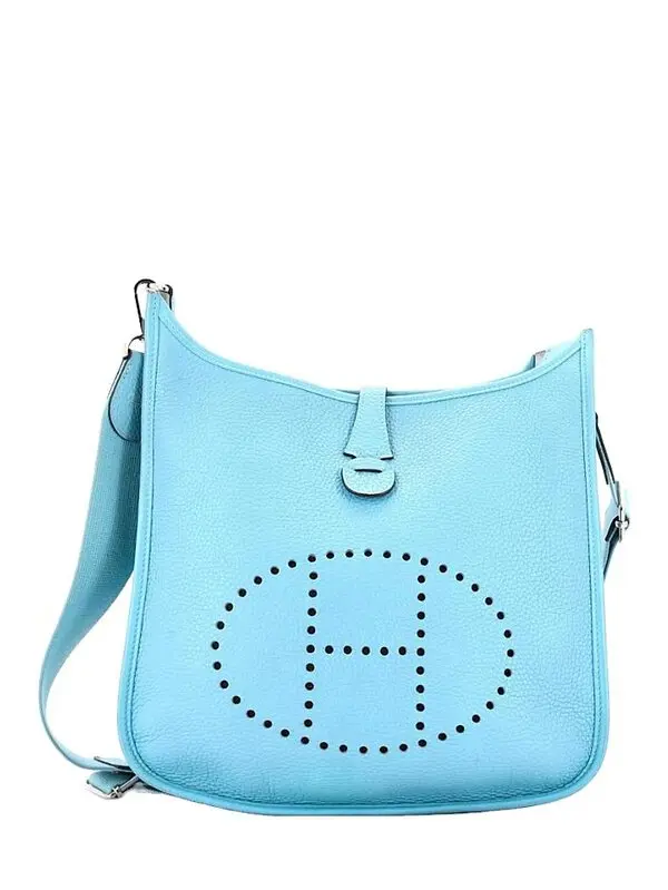 Hermès Pm Evelyne Bag Gen Iii Clemence - Blue