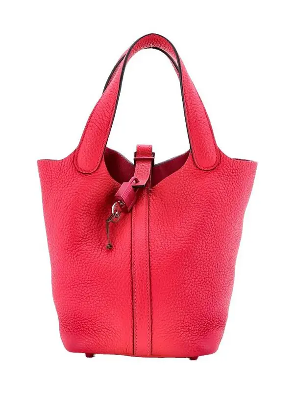 HERMES Pm Picotin Lock Bag Clemence - Pink