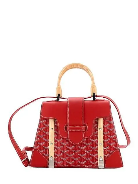 Goyard Pm Saigon Top Handle Bag - Red