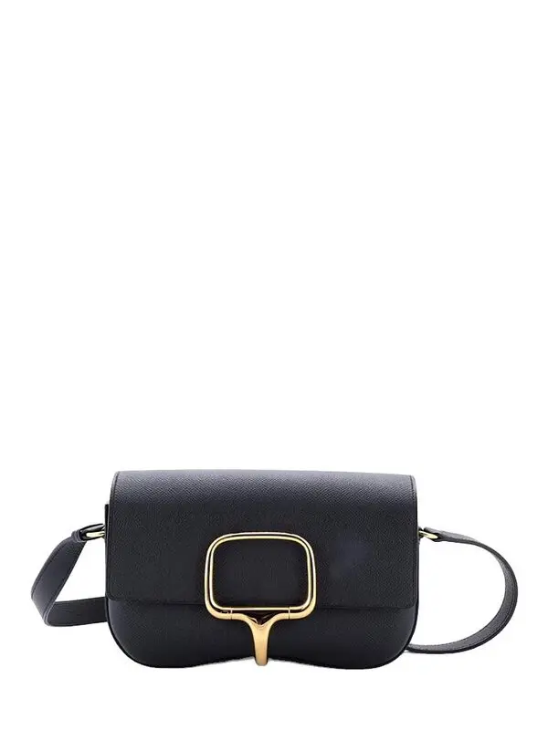 Hermès Della Cavalleria Elan Shoulder Bag Epsom - Black