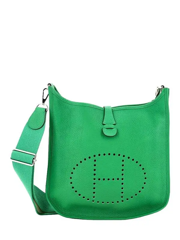 Hermès Pm Evelyne Bag Gen Iii Clemence - Green
