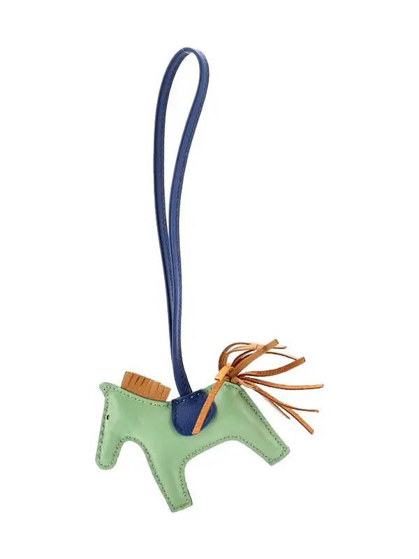 Hermès Pm Grigri Rodeo Bag Charm - Green/ Blue/ Brown/ Green