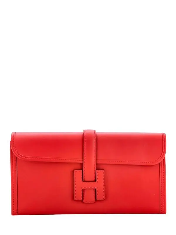 Hermès 29 Jige Elan Clutch - Red