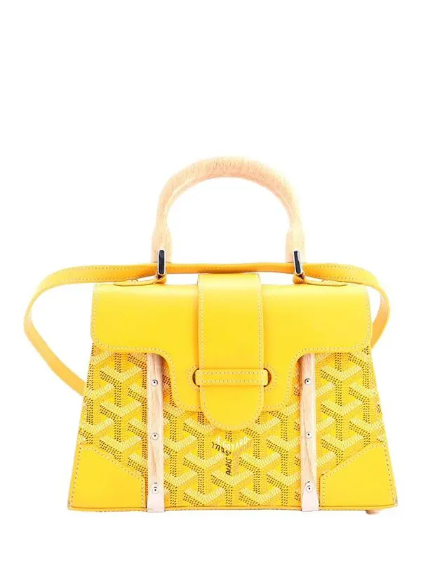 Goyard Structured Saigon Top Handle Bag - Yellow