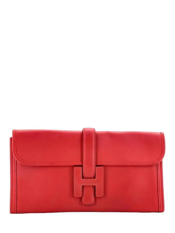 Hermès 29 Jige Elan Clutch Swift - Red