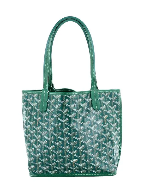 Goyard Anjou Reversible Tote Coated Canvas - Green