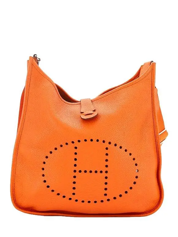 Hermès Pm Evelyne Gen Iii Clemence Bag - Orange