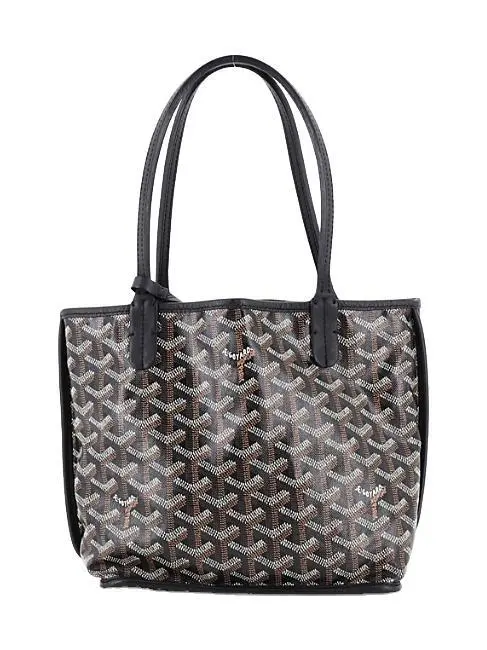 Goyard Anjou Reversible Tote Coated Canvas - Black