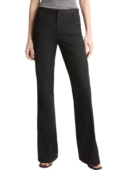 Vince Mid-rise Flare Pants - Black
