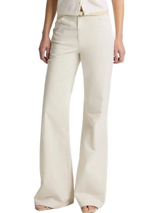 Vince Mid-rise Flare Pants - Horchata