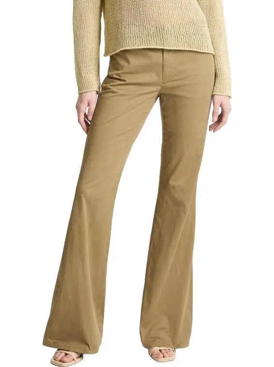 Vince Mid-rise Flare Pants - Tapenade