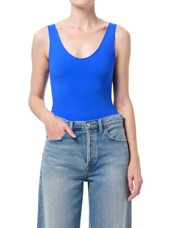 AGOLDE Tora Bodysuit - Cobalt Md Royal Blue