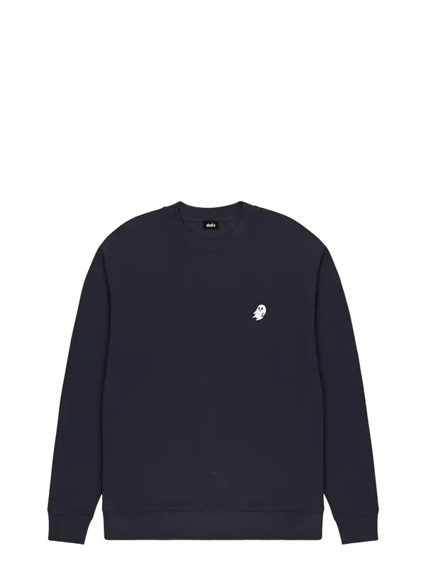 DALIX Relaxed Fit Fleece Crewneck Sweatshirt - Ink Blue