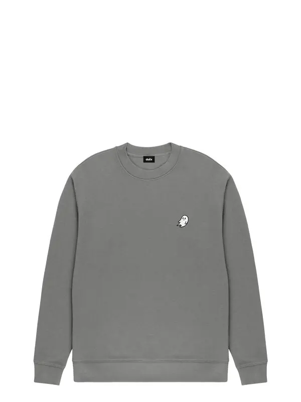 DALIX Relaxed Fit Fleece Crewneck Sweatshirt - Shadow