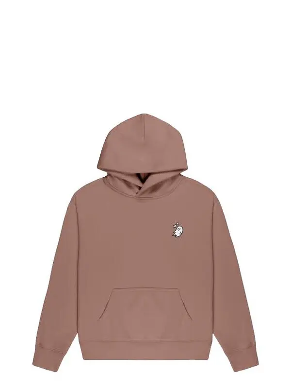 DALIX Relaxed Fit Fleece Pullover Hoodie - Hazy Pink