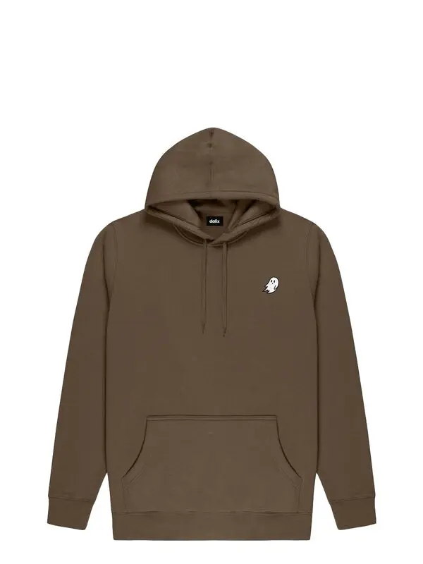 DALIX Fleece Hooded Sweatshirt - Walnut