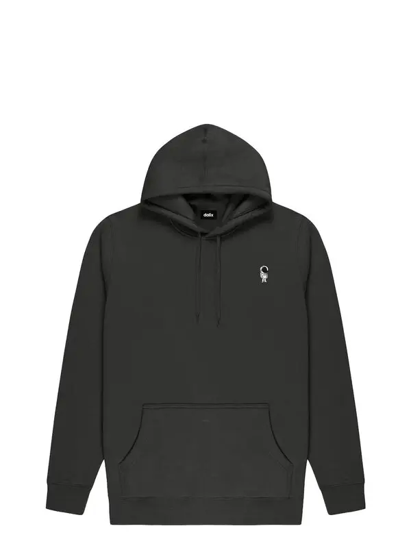 DALIX Astronaut Fleece Hooded Sweatshirt - Coal