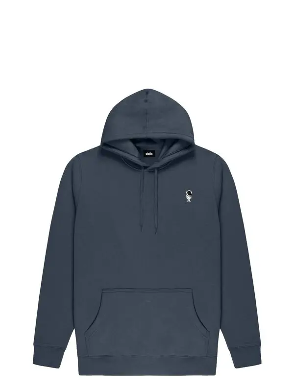 DALIX Astronaut Fleece Hooded Sweatshirt - Petrol Blue
