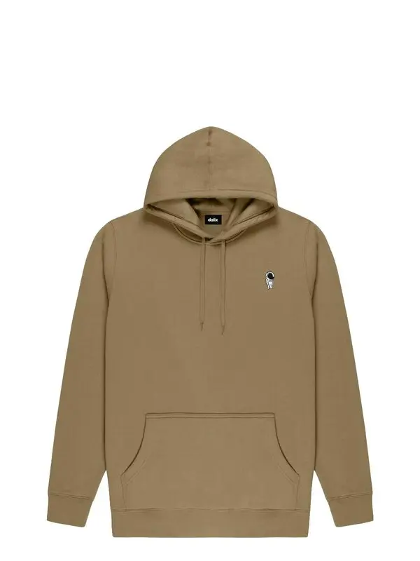 DALIX Astronaut Fleece Hooded Sweatshirt - Sand