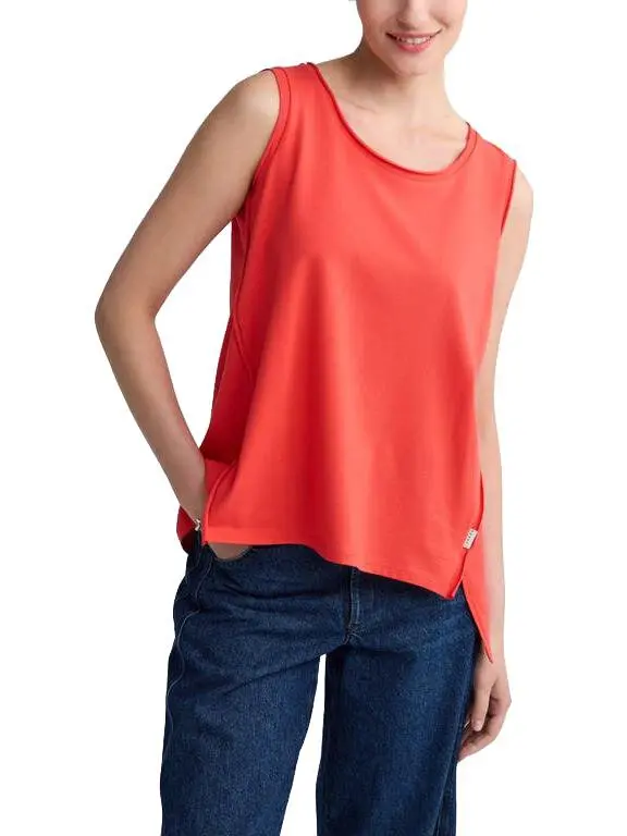 LUUKAA Azari Sleeveless Jersey Top - Vermillion