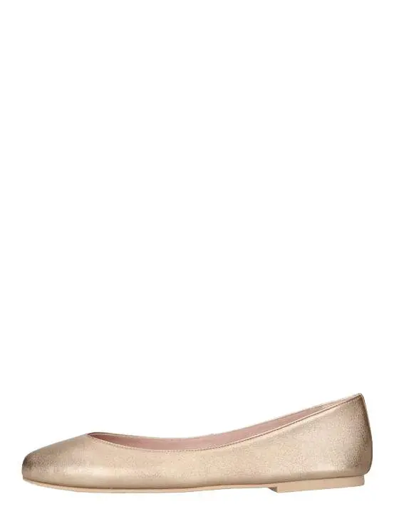 Pretty Ballerinas Round Toe Ballet Flat - Gold