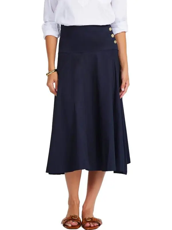 BISHOP + YOUNG Kayla Midi Skirt - Indigo