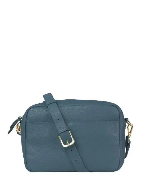KETTLEWELL Taylor Leather Cross Body Bag - Grey Teal