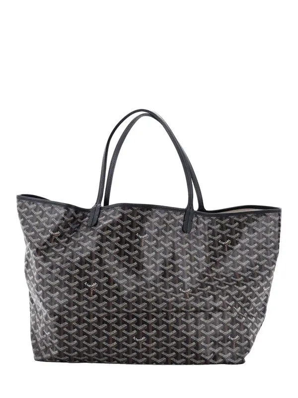 Goyard Saint Louis Gm Tote Coated Canvas - Black