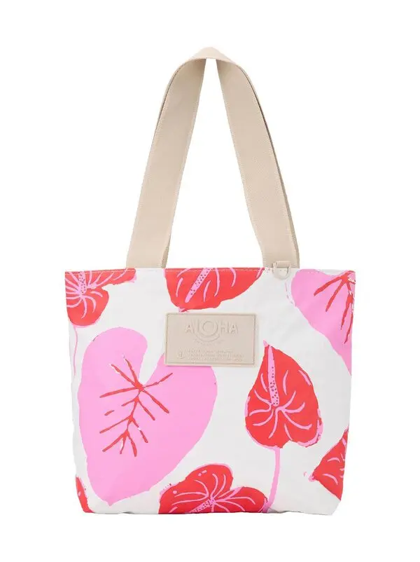 ALOHA COLLECTION Mini Day Tripper Anthurium Tote - Sweetheart