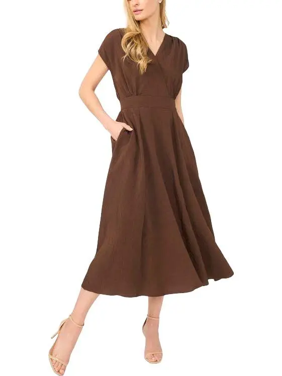 Halogen Dolman Sleeve Maxi Dress - Chicory Coffee
