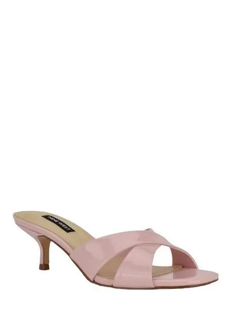 Nine West Merlana Kitten Heel Sandal - Light Pink