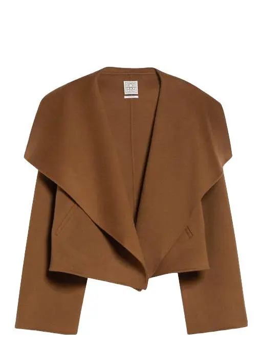 TOTEME Double-face Wool Jacket - Tobacco