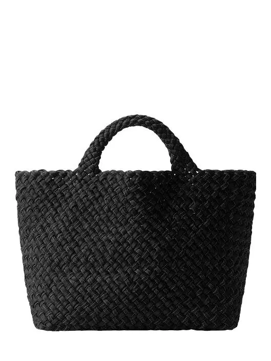 NAGHEDI St. Barths Medium Double Weave Tote - Jet