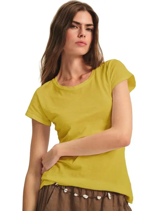Velvet By Graham & Spencer Odelia Tee - Yellow