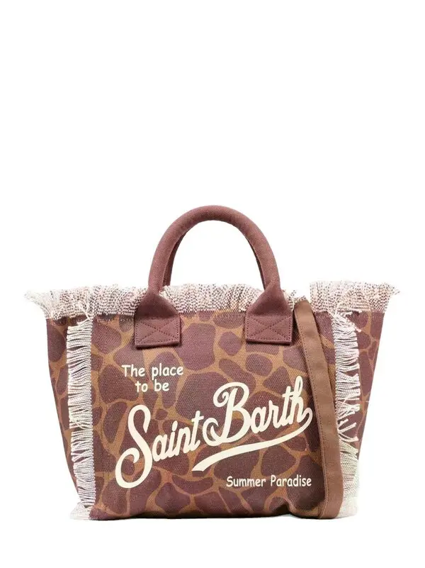 MC2 SAINT BARTH Fringed-detail Tote Bag - Brown