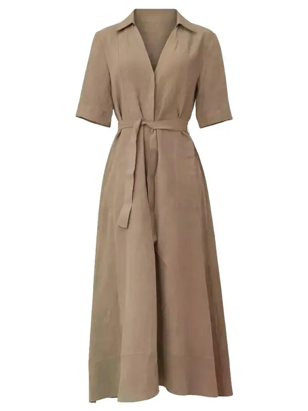 Marella Belted Dress - Neutrals